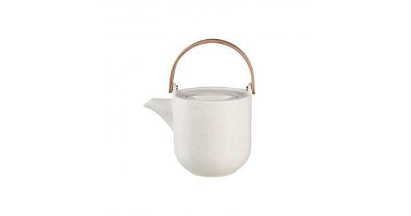 Teapot with Wooden Handle 1lt – Coppa Sencha White - Asa Selection