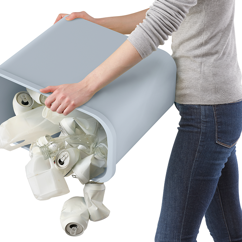 Recycling Collector 32L - GoRecycle Light Blue - Joseph Joseph