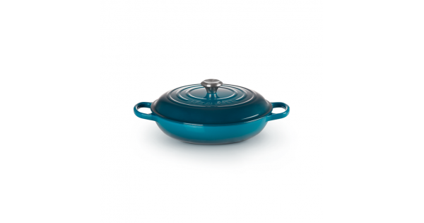 Shallow Casserole 30cm Deep Teal - Signature - Le Creuset