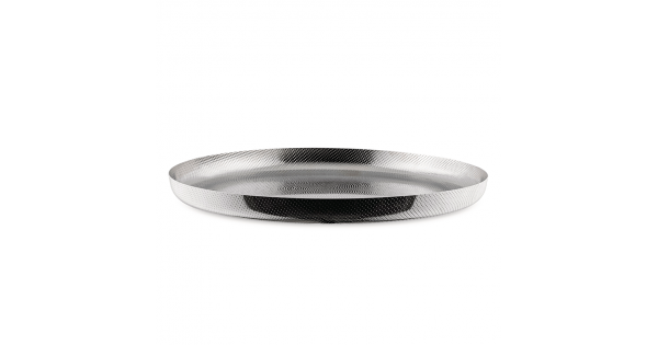Round Tray Inox Ø35cm - Extra Ordinary Texture Silver - Alessi