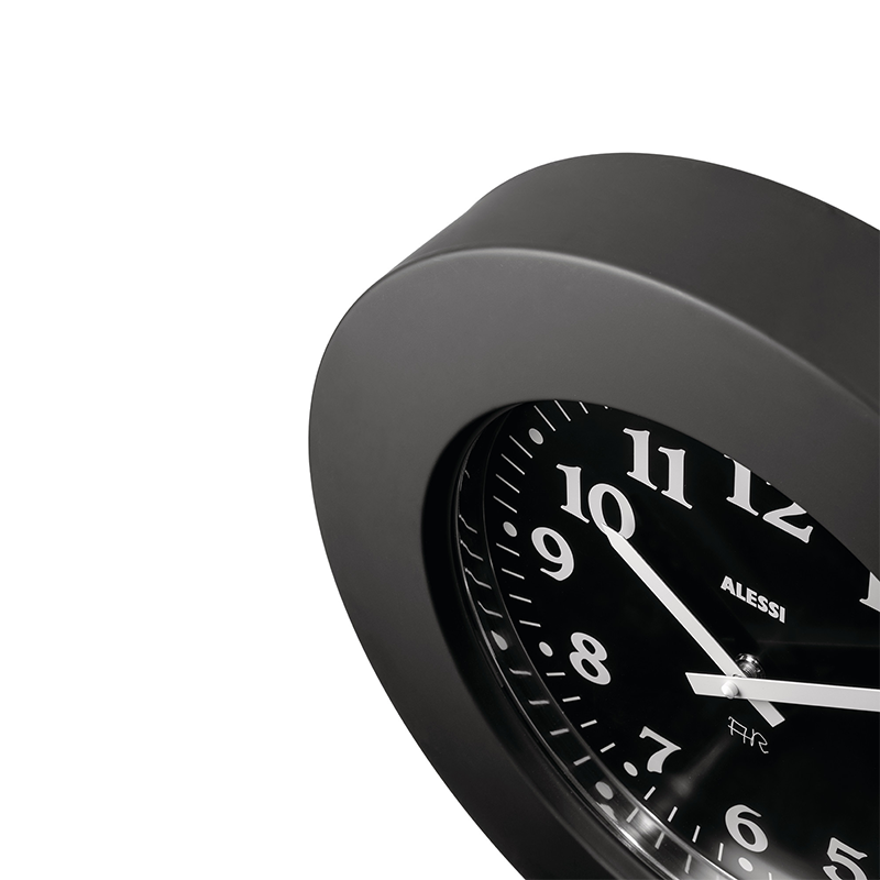 Wall Clock Black - Momento - Alessi