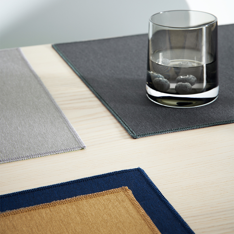 Mantel Individual Gris Seda 46x33cm - Fabric - Asa Selection