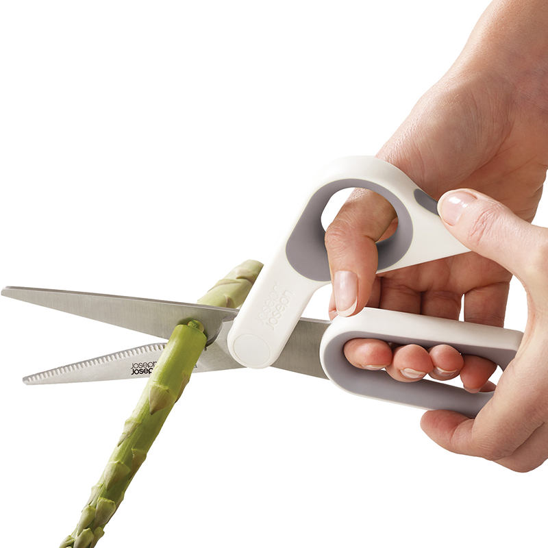 5-piece Knife & Scissor Set with Block - Elevate Beech - Joseph Joseph