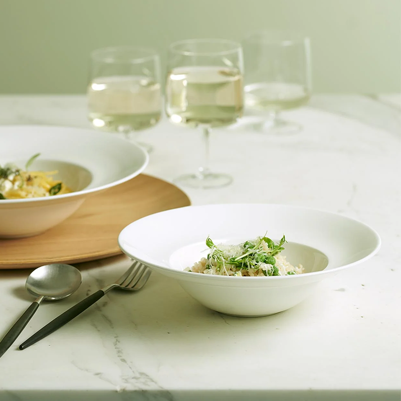 Pasta Gourmet Plate 26cm White - A Table - Asa Selection