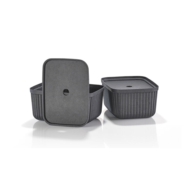 Juego 2 Cajas Almacenaje 23cm Negro - Pulp - Zone Denmark