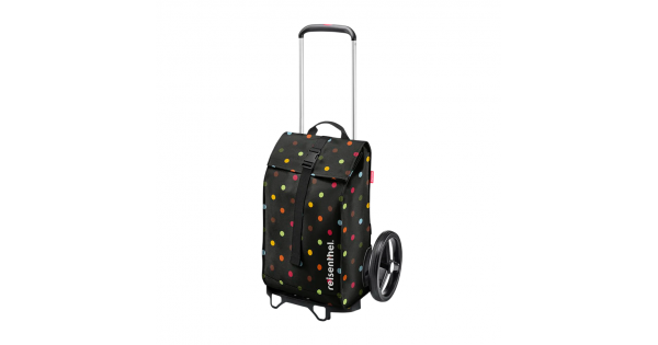 Trolley con Bolsa Enrollable Bolas - Citycruiser Negro - Reisenthel