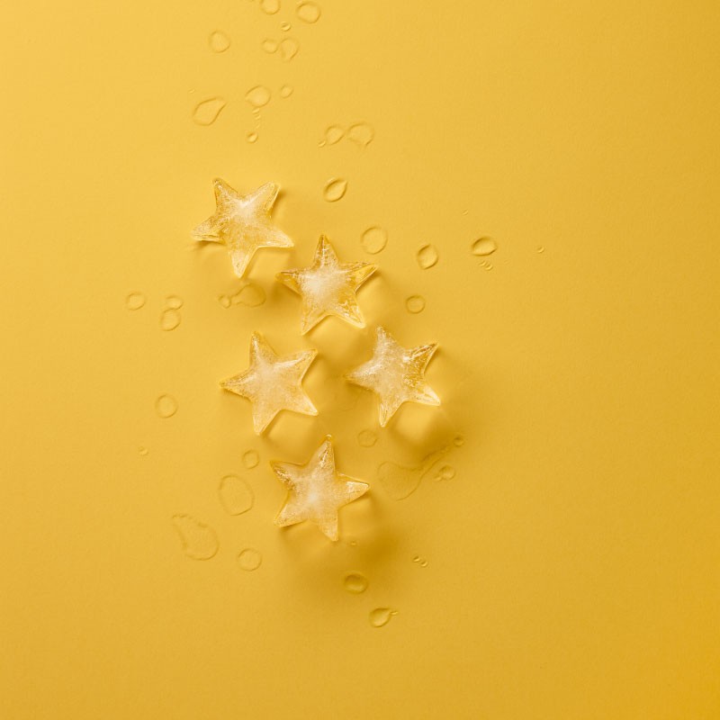 Star-Shaped Ice Cube Tray Yellow - Lekue